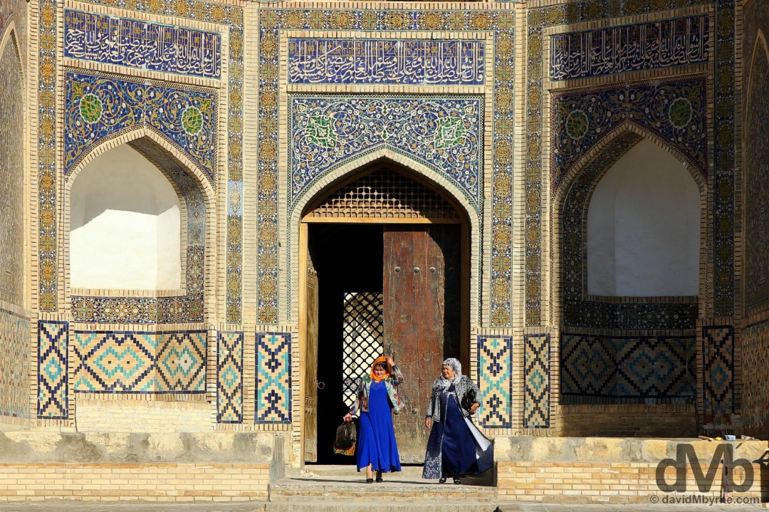 Exiting Mir i Arab Medressa Bukhaea Uzbekistan - Worldwide Destination ...